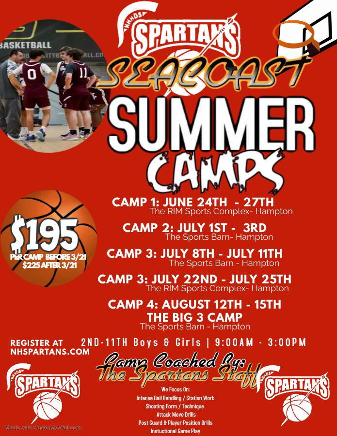 2024 Spartans Summer Basketball Camps : NH Spartans