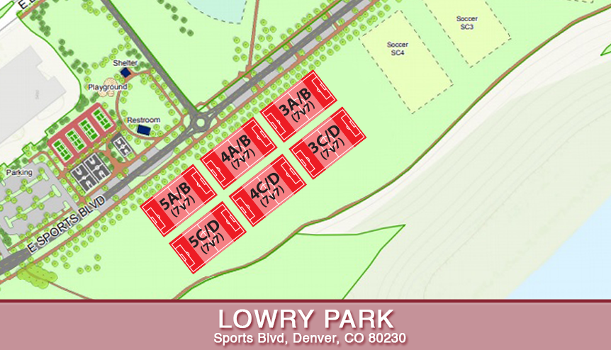 Location details for Lowry Sports Park : Rapids Central