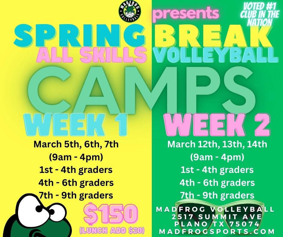 MADFROG Spring Break Camp - 2024 : MADFROG Volleyball