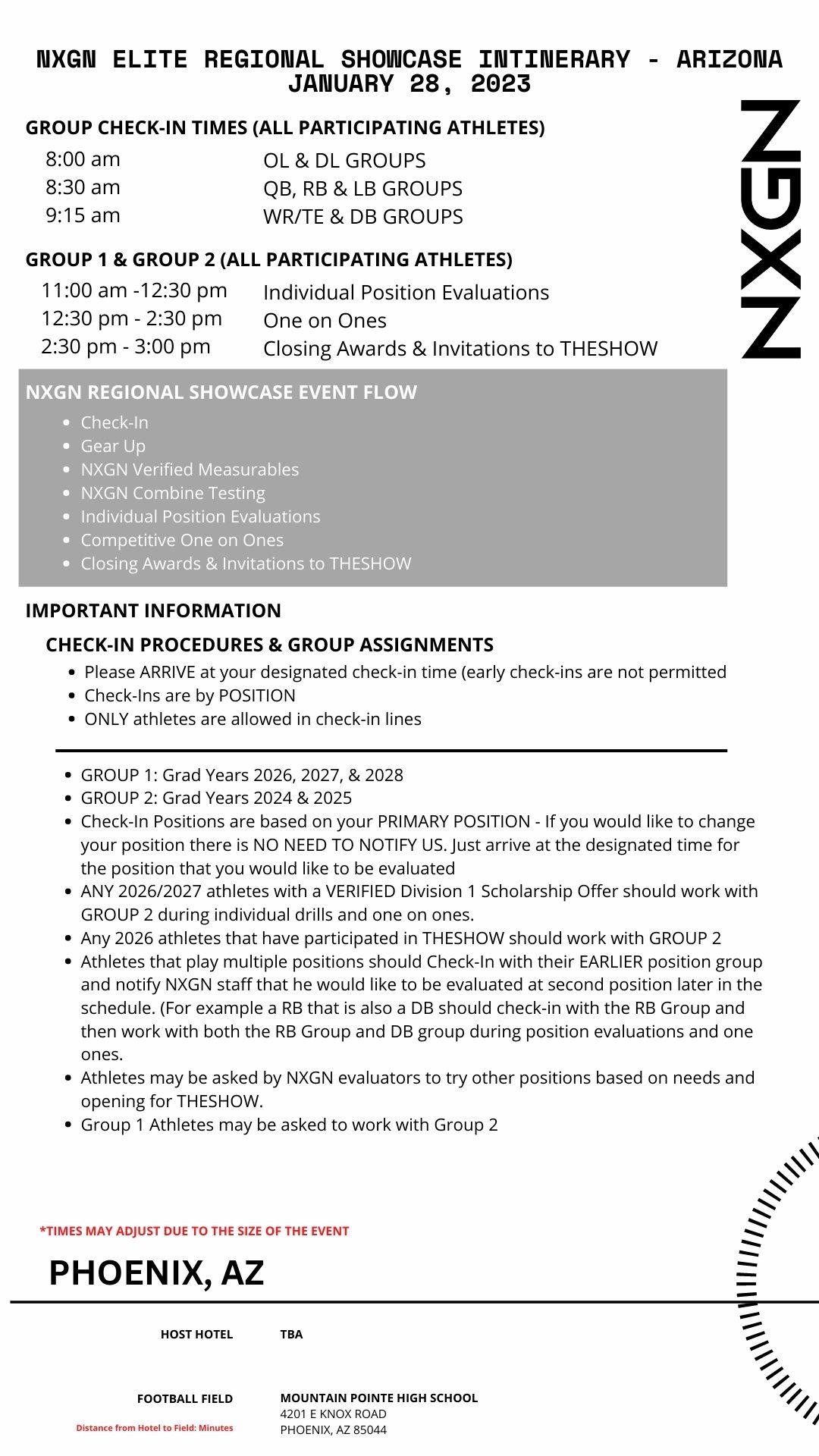 AZ - NXGN Elite Arizona Showcase : NEXTGEN All America Camp